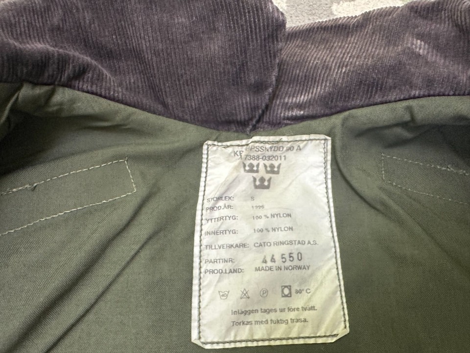 Swedish Army Kroppsskydd 90 A model anti-fragmentation vest 1996 | eBay