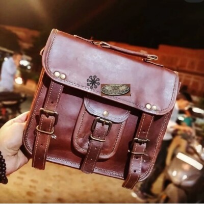 France Men's Genuine Vintage Leather Messenger Mack book Shoulder ...