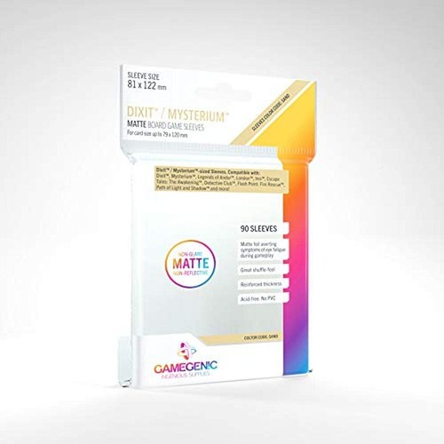 Matte Board Game Sleeves Pack Of 90 Matte Sleeves 81 By 122 Mm Card ...