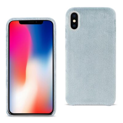 Reiko iPhone X/iPhone XS Fuzzy Fur Soft TPU Case in Gray | MaxStrata | eBay