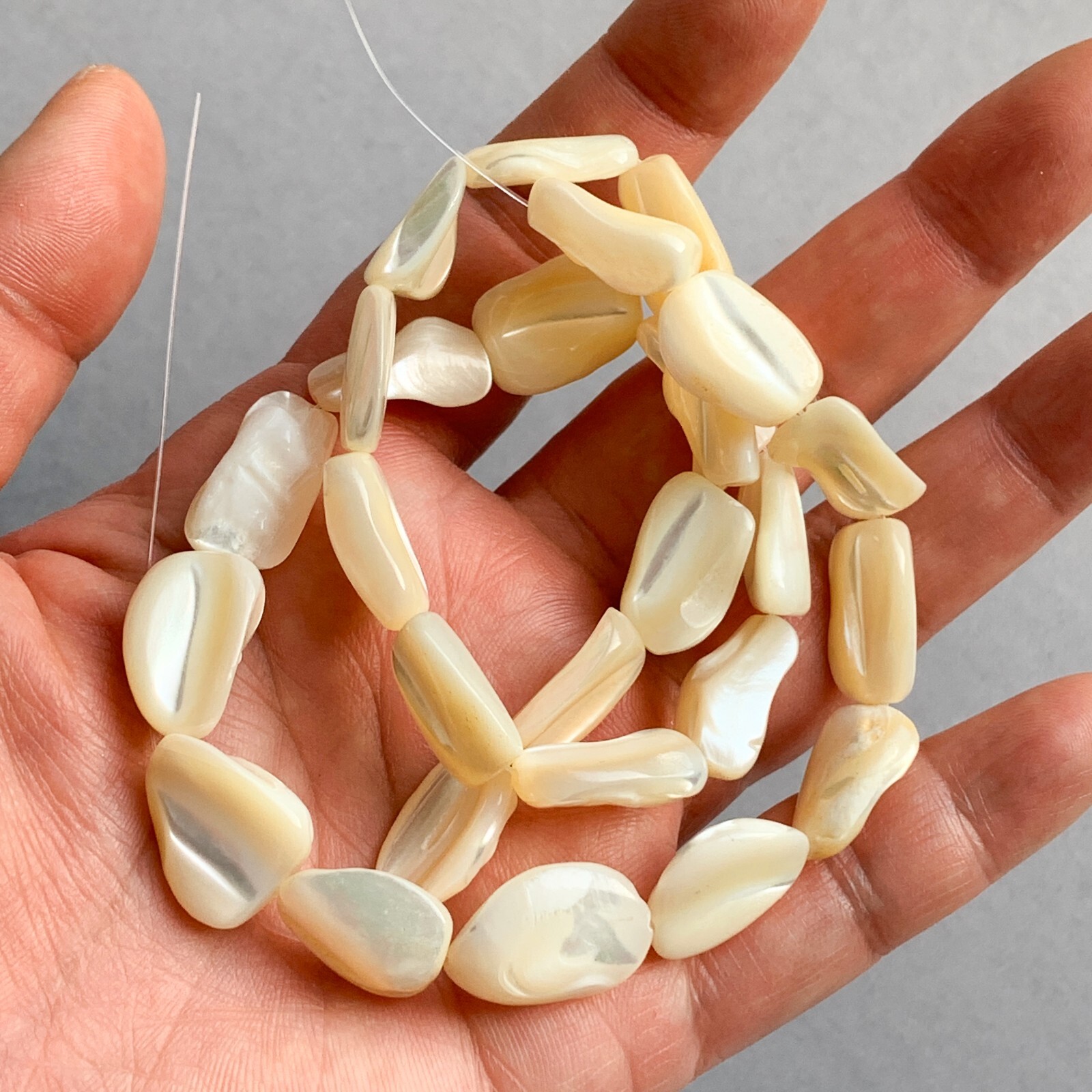 Triangular Stick Irregular Shaped MOP Shell Beads Jewelry DIY Bracelets ...