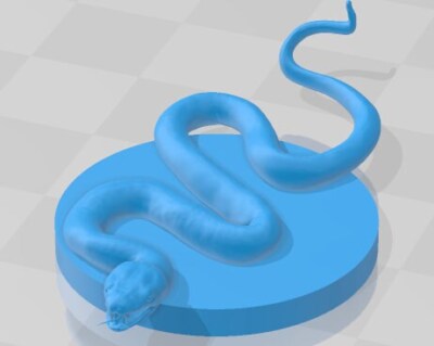 Giant Poisonous Snake Mini - DND - Pathfinder - Dungeons & Dragons ...
