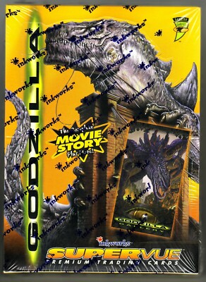 1998 GODZILLA MOVIE FACTORY SEALED TRADING CARD BOX 36 PACKS LAST ONE ...