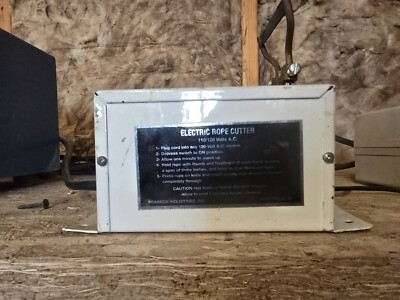 Pearson Ind Electric Rope Cutter Working 110-120 Volts | eBay