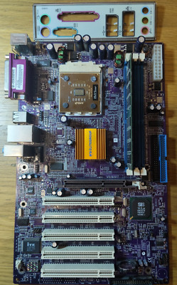 ECS L7S7A2 Socket A 462 AGP 8x PCI Motherboard Duron 1600 Cpu & 512mb ...