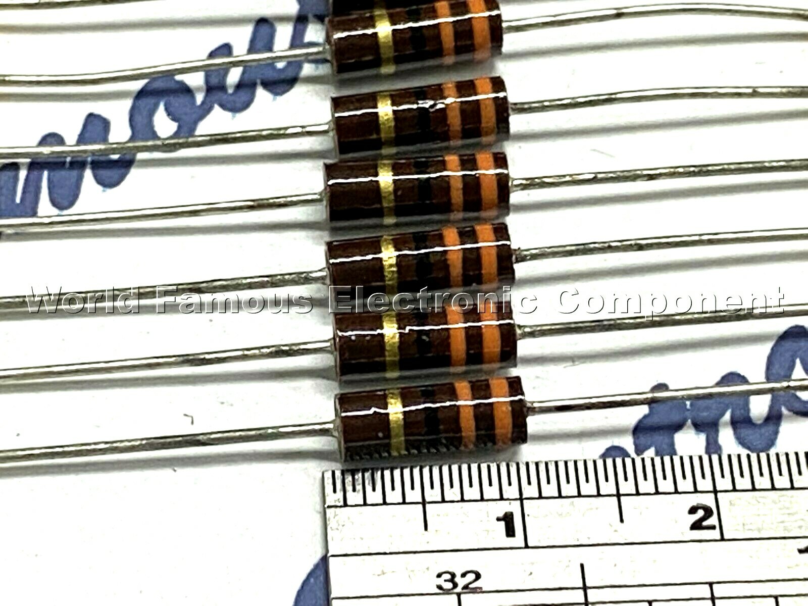 4pcs - S.E.I RC-1/2 33R 1/2W 5% 350V Carbon Composition Resistor NOS ...