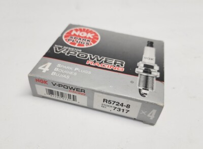 Set of 7 x NGK V-Power Racing Spark Plugs 7317 R5724-8 7317 R57248 Tune ...