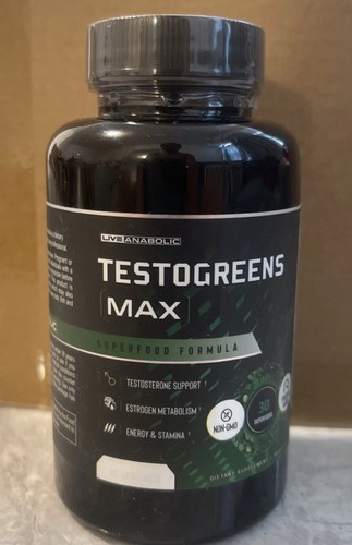 Live Anabolic Testogreens Max Daily Capsule Supplement For Men 30 Caps ...