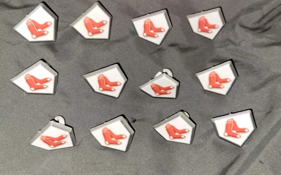 MLB Cake Toppers Boston RED SOX Cupcake Rings*Baseball Home Plate | eBay