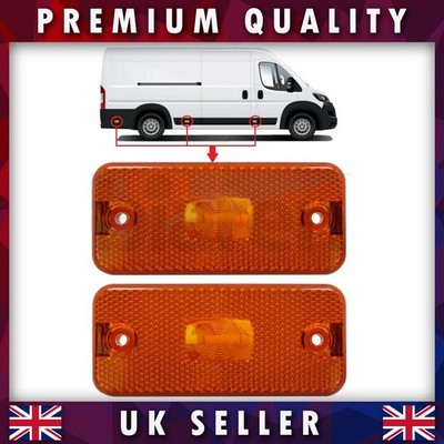 2x Side Marker Indicator Lamp Light For Peugeot Boxer Citroen Relay ...