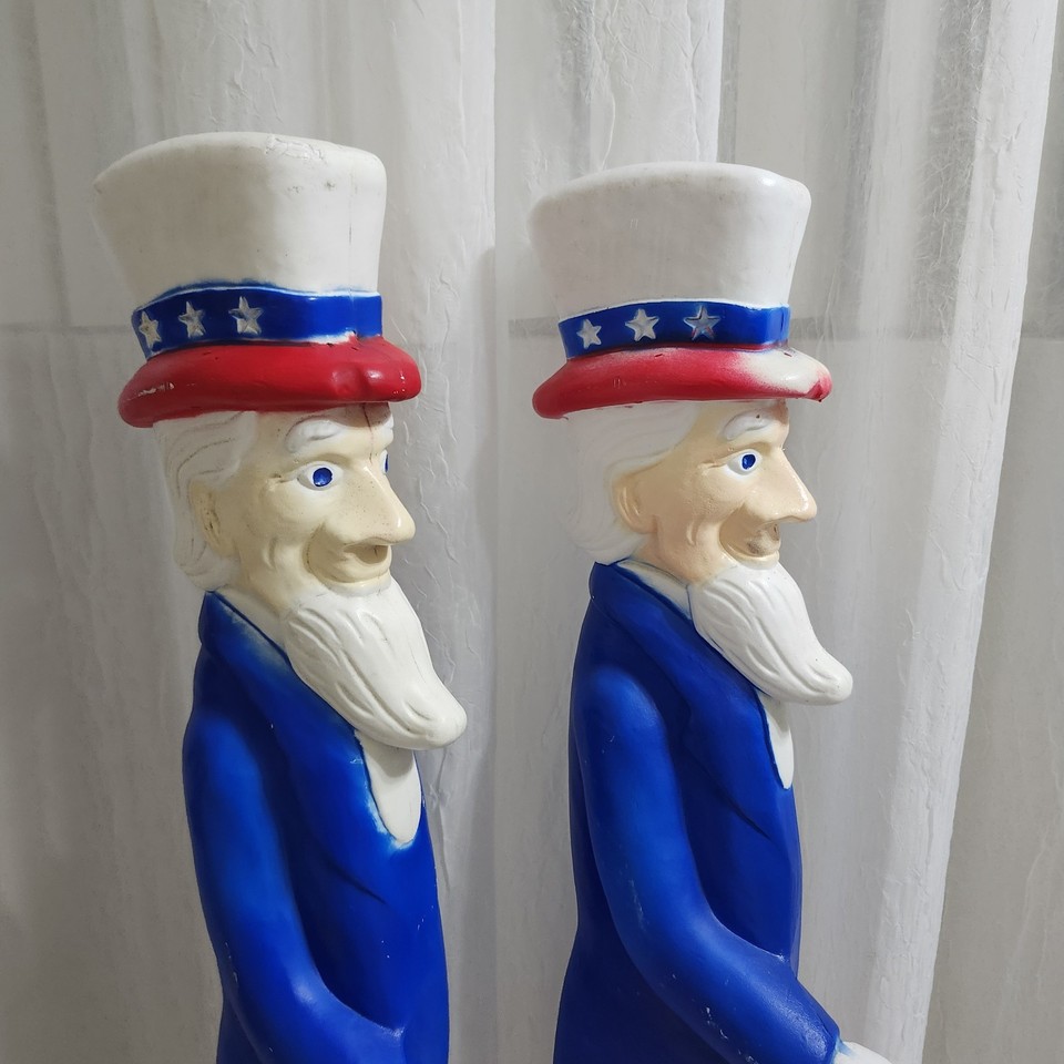VINTAGE UNCLE SAM 1996 Union Products Don Featherstone 36" Patriotic ...