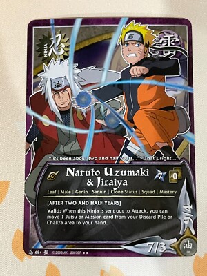 Naruto CCG, Naruto Uzumaki & Jiraiya, 684, LP, Foil, 1st Edition | eBay