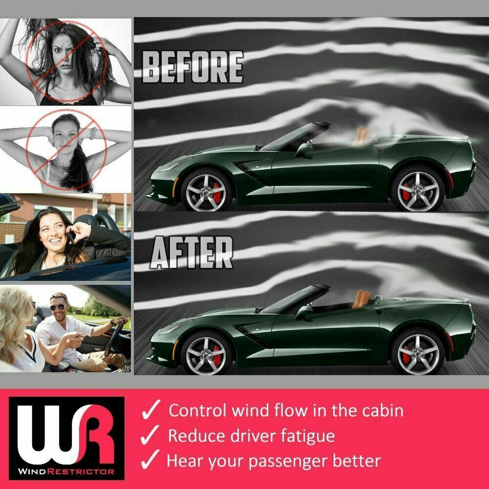 CLEAR Wind Restrictor® For 10-15 Gen 5 Camaro Convertible Wind ...