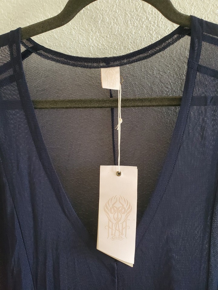 HAH Hot As Hell Lingerie Full Length Plunge Sheer Lace Valentines Day ...