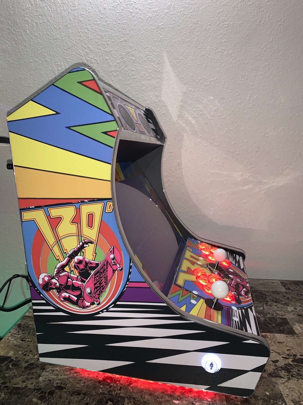 Atari 720 Multicade Tabletop Bartop Arcade Cabinet + Raspberry pi build ...