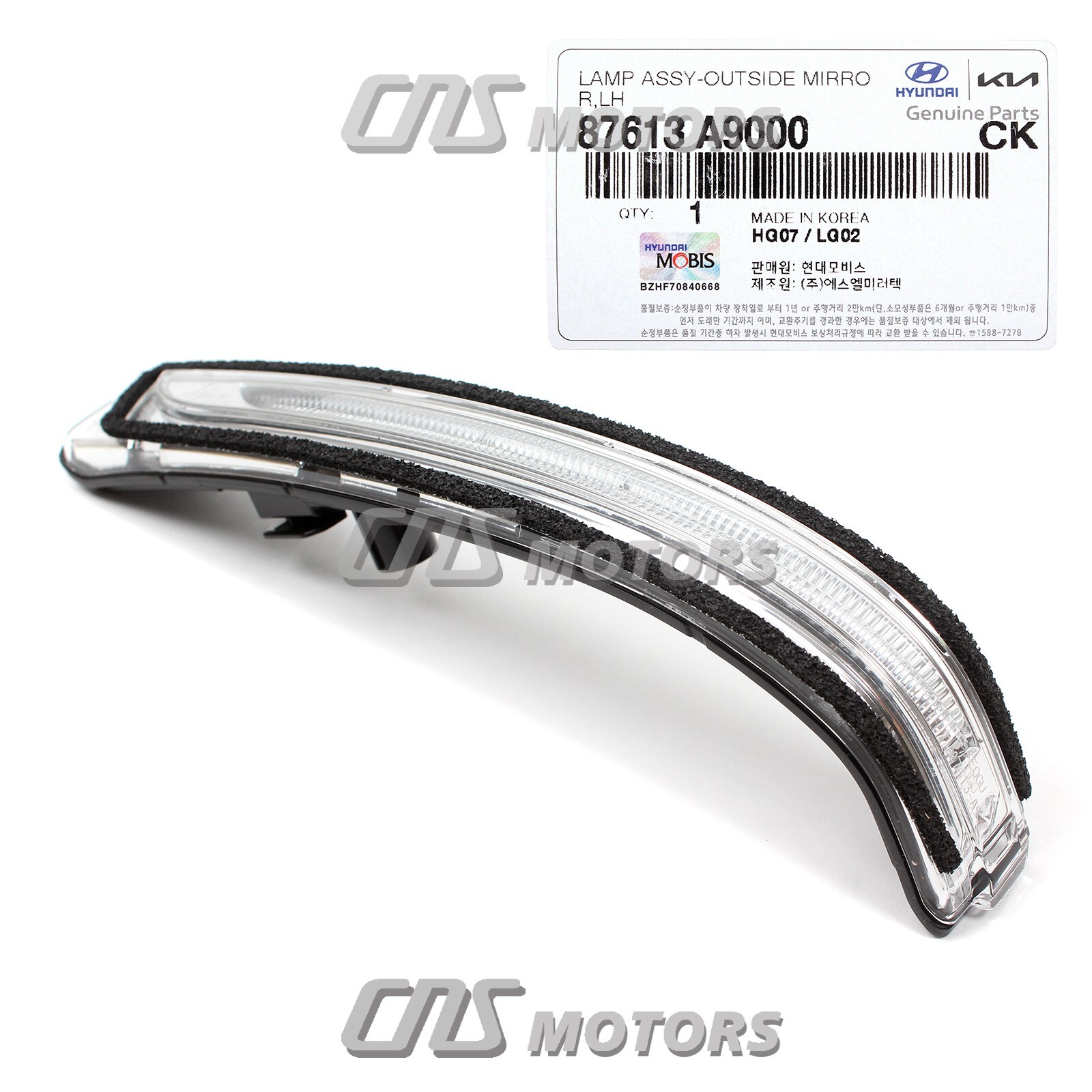 GENUINE View Mirror LED Signal Lamp DRIVER LH for 15-21 Kia Sedona ...