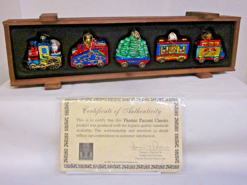Thomas Pacconi Classics 2004 Collection: Christmas Train Ornaments Set ...