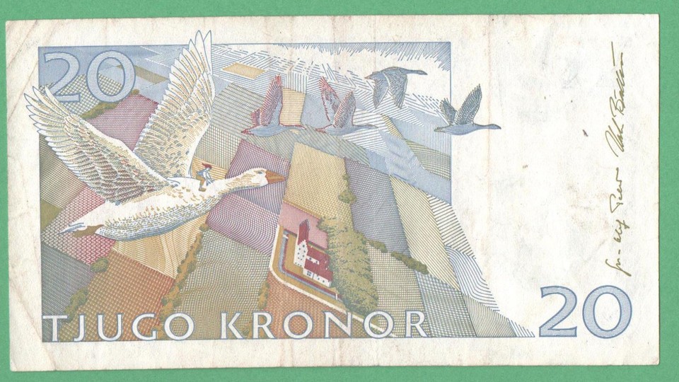 Circulated Sweden 20 Kronor 1997-2002 Banknote Paper Money 5530654794 ...