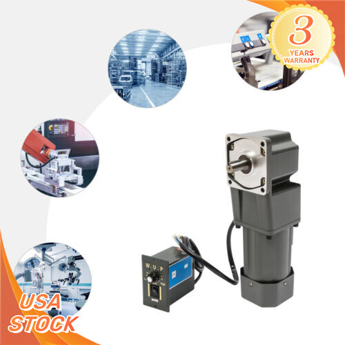 120W 110V 1:30 AC Gear Motor Electric Reversible Speed Reduction Motor ...