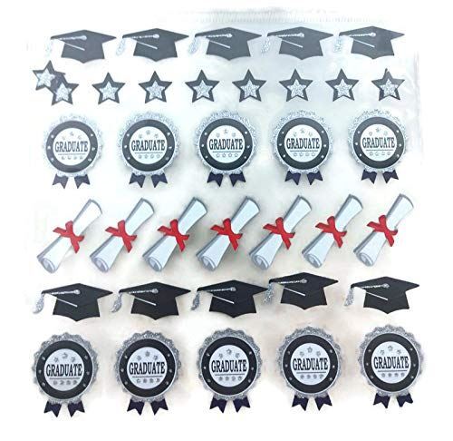 Black/Silver Class of 2020 Graduate Stickers Seals Scrapbook | eBay