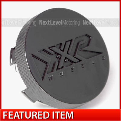 XXR RAISED CENTER CAP 002 CHROMIUM BLACK FITS 566 567 569 570 571 575 ...