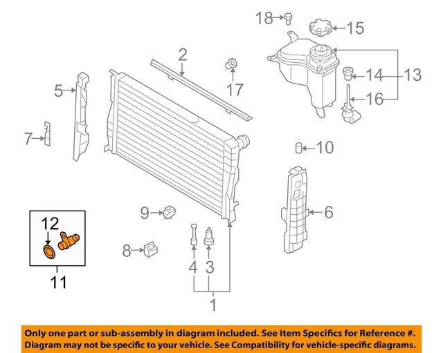 Water Hose Connector With O-ring Genuine for BMW 17117548104 for sale ...