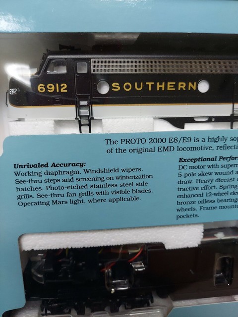 Proto 2000 E8/9 a Southern #6910 Limited Diesel Locomotive Train HO ...