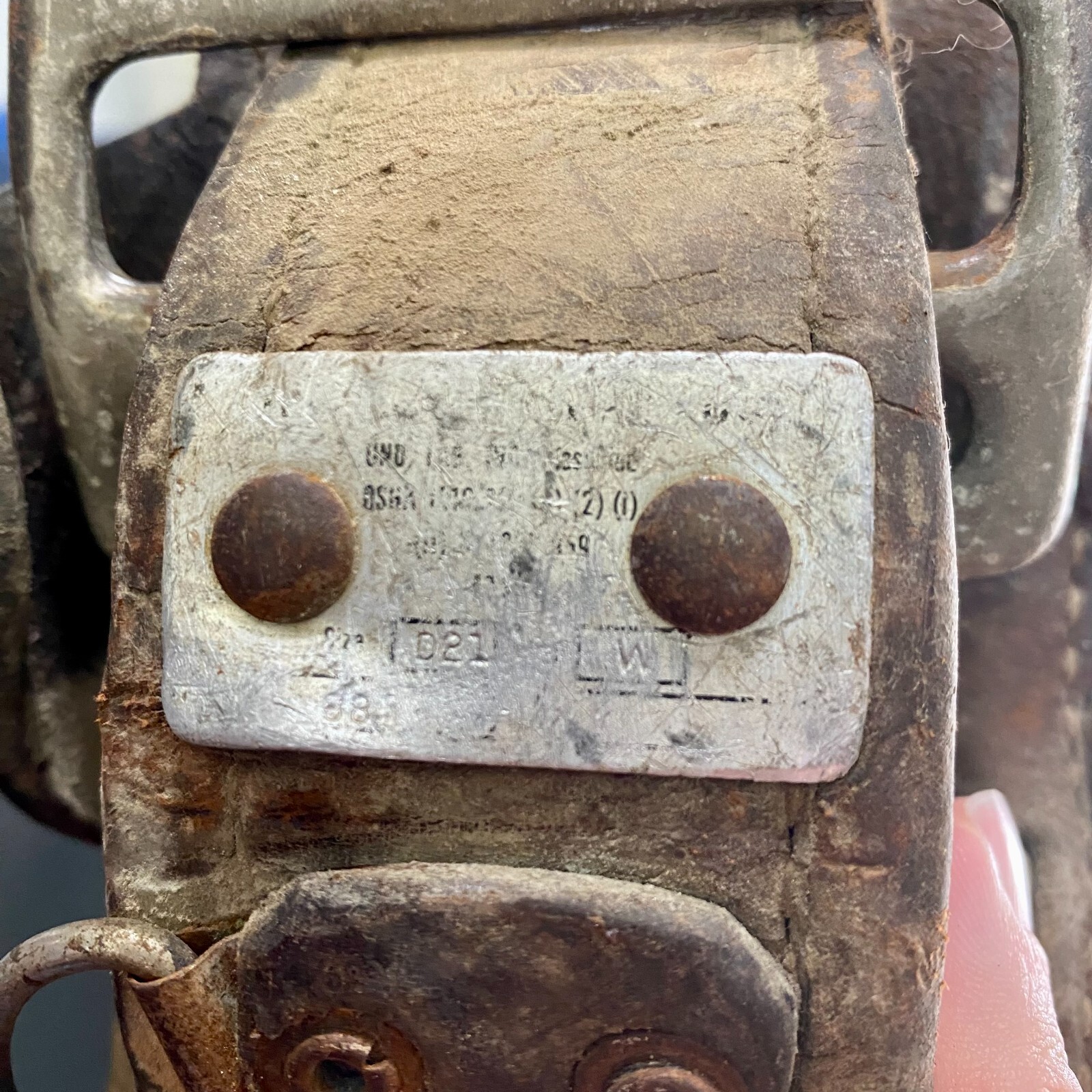 Bashlin Leather Lineman Utility Pole Climbing Tool Belt Size D21 No 88 ...