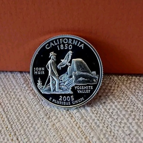 2005 - S Cameo PROOF 90% SILVER "California" STATEHOOD Washington ...