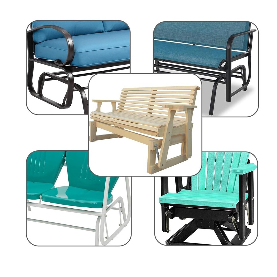 Glider Bearing Arm Bracket Replacement Hardware Rocker Parts, 9 Inch ...