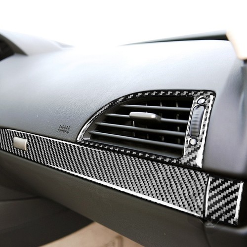 4Pcs Carbon Fiber Co-pilot Storage Box Panel Trim For BMW 6 Series E63 ...