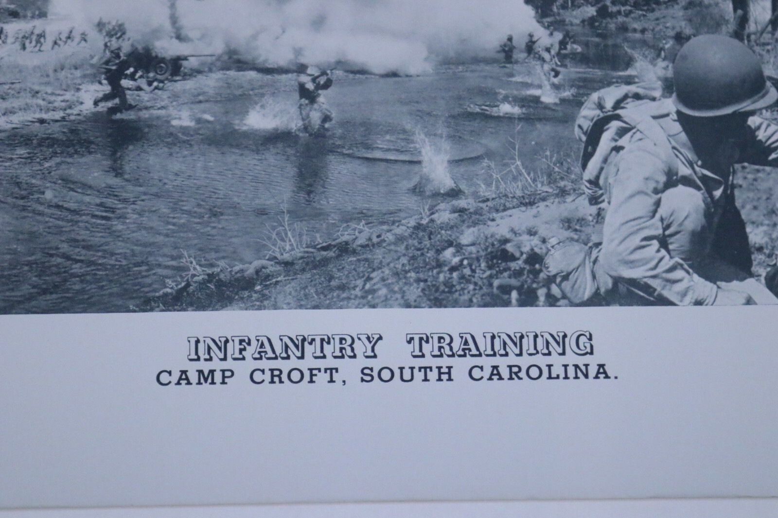 WWII Infantry Training Action Photo Camp Croft SC. 10 x 42 | eBay