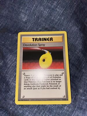 Pokémon TCG Devolution Spray Base Set 72/102 Regular Unlimited Rare | eBay