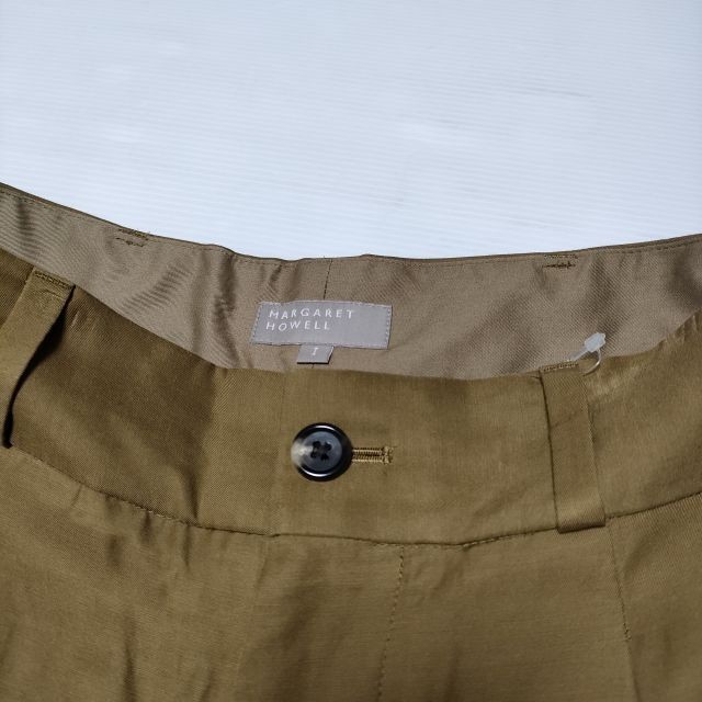 MARGARET HOWELL 578-9144001 Rayon cotton gaucho Pants beige 4-0418M∞ ...