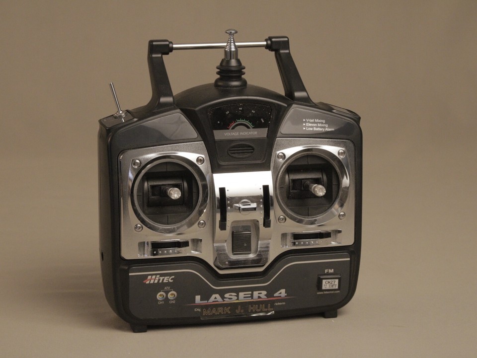 Hitec Laser 4 Digital Proportional Fm Radio Control System Remote -RC ...