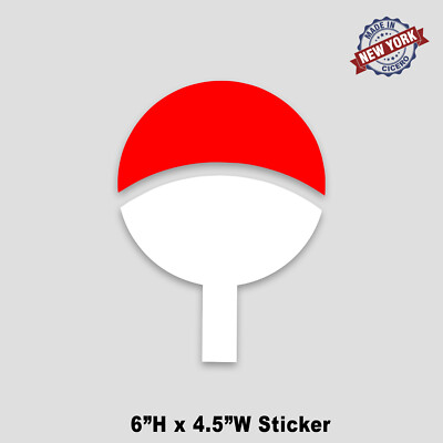 Sasuke Uchiha Symbol Naruto Vinyl Decal Anime Sticker Die Cut Manga JDM ...