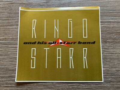 VINTAGE RINGO STARR & HIS ALL STARR BAND POSTCARD STICKER | eBay