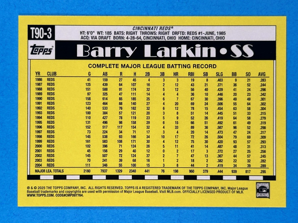 2025 Topps Series One 1990 Topps 35th Anniversary Cards, Choose from ...