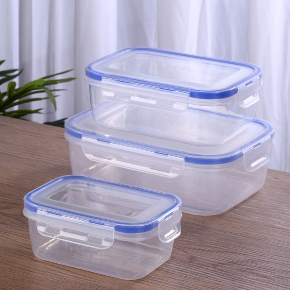 Reusable Plastic Containers with Airtight Lids Ideal for Meal Prepping ...