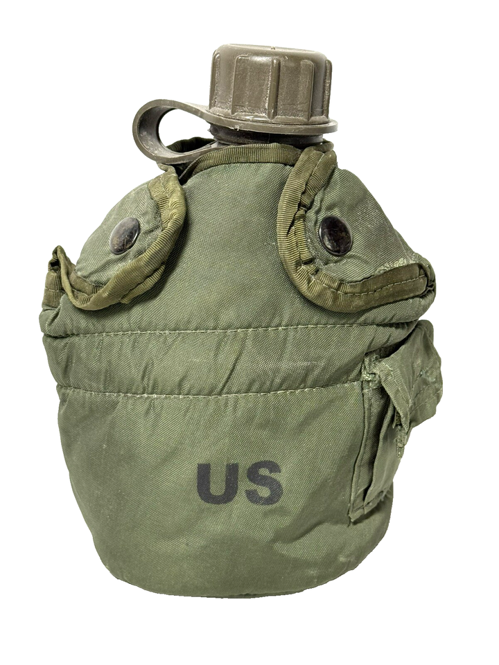 Vintage 1970's U.S. Army Canteen Water Flask And Insulated Cover With ...