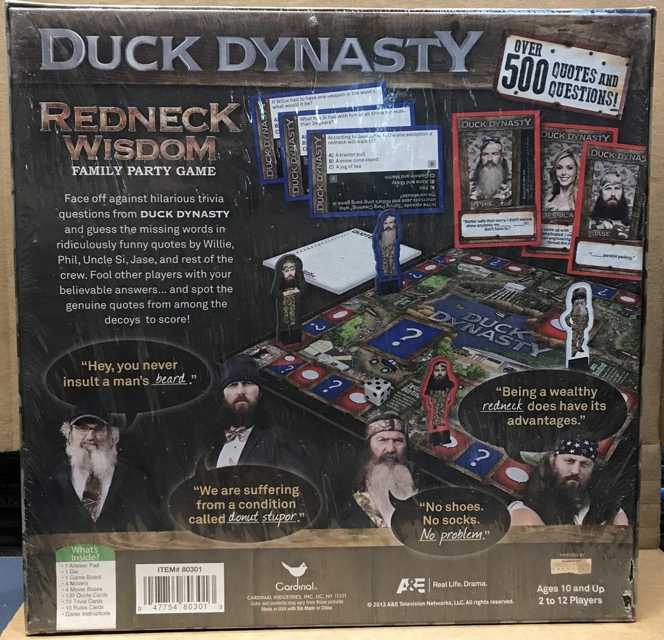 Duck Dynasty Redneck Wisdom Family Party Board Game (047754803013 ...