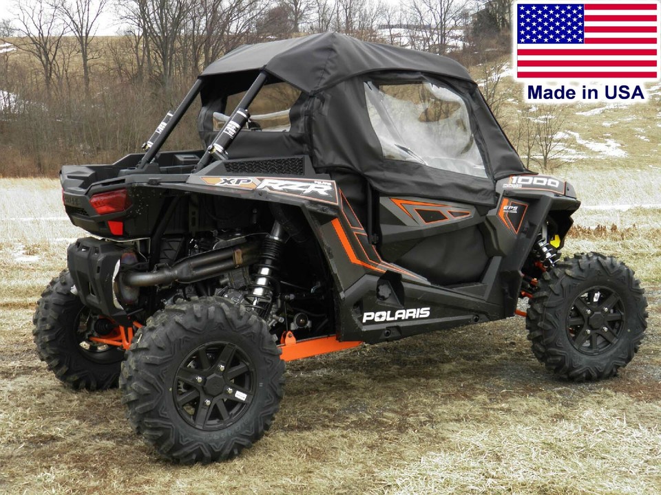 DOORS & REAR WINDOW for Polaris RZR XP Turbo S - Soft Material - Vinyl ...