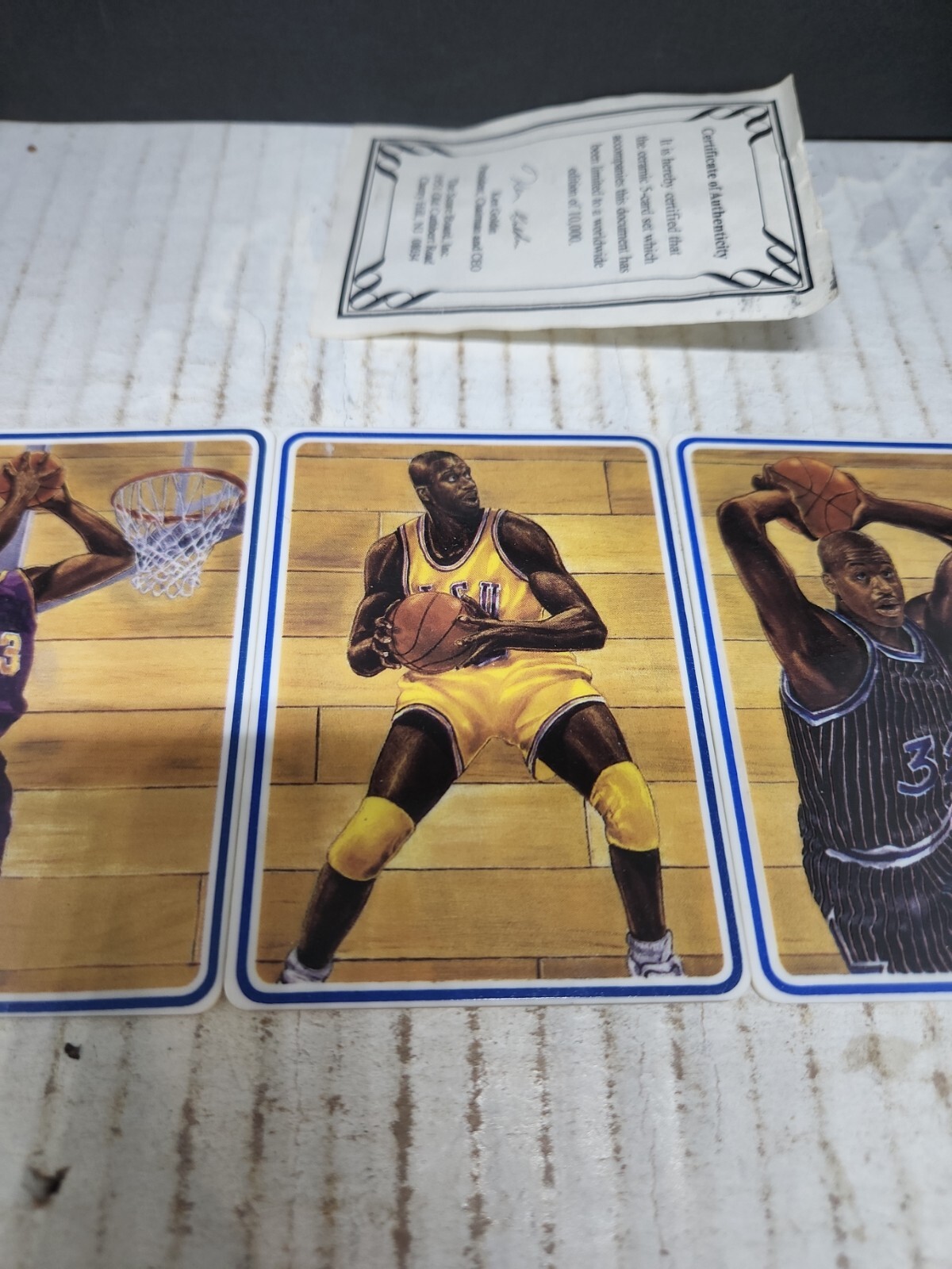 Shaquille O'Neal 1994 Limited Edition Shaq Classic Ceramic 5 Card Set ...
