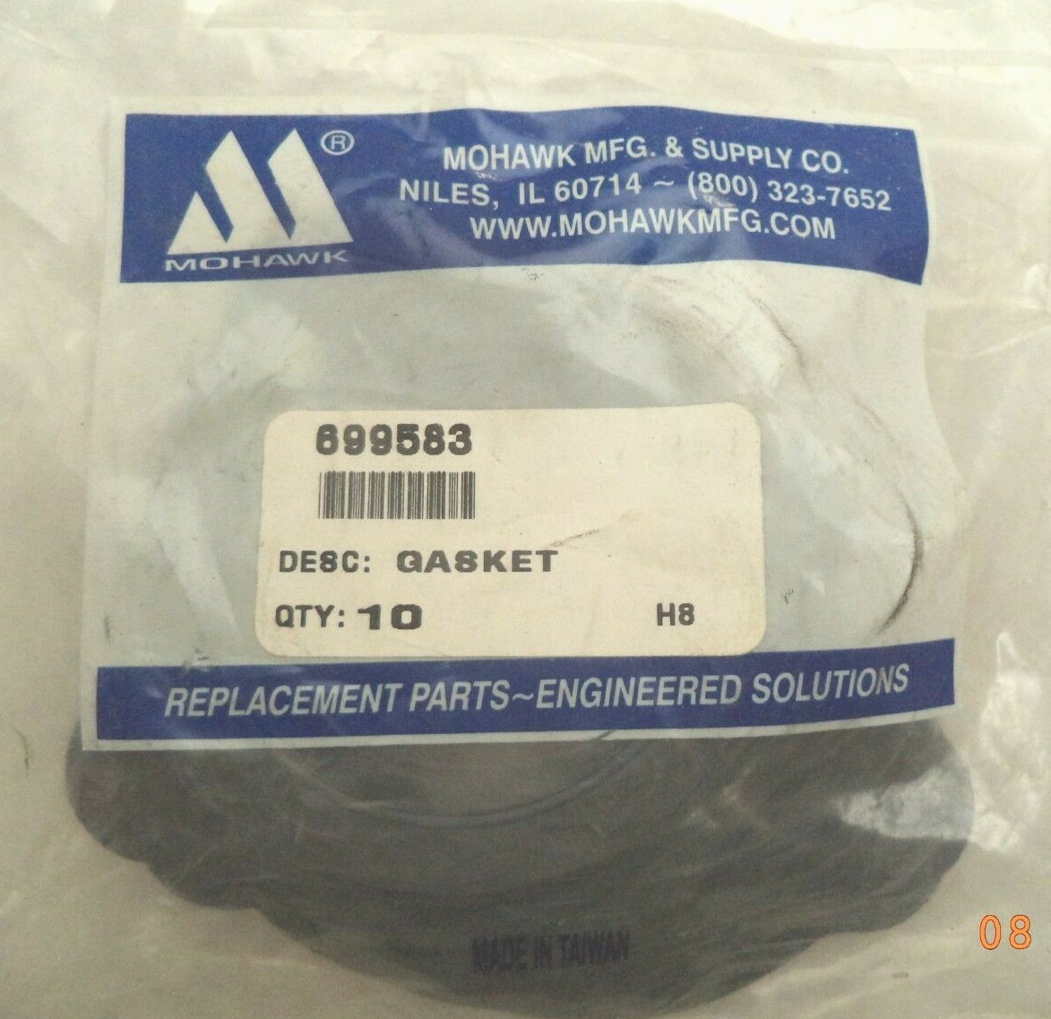 (10/bag) Mohawk/MCI Parts RH/LH Steering Knuckle Assembly Gaskets, p/n ...