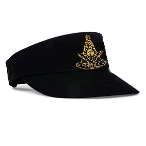 PAST MASTER VISOR on BLACK..NAVY...TAN * EMBROIDERED LOGO * ADJUSTABLE ...