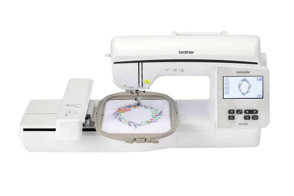 Brother NQ1700E Computerized Embroidery Machine + BES Blue Software ...
