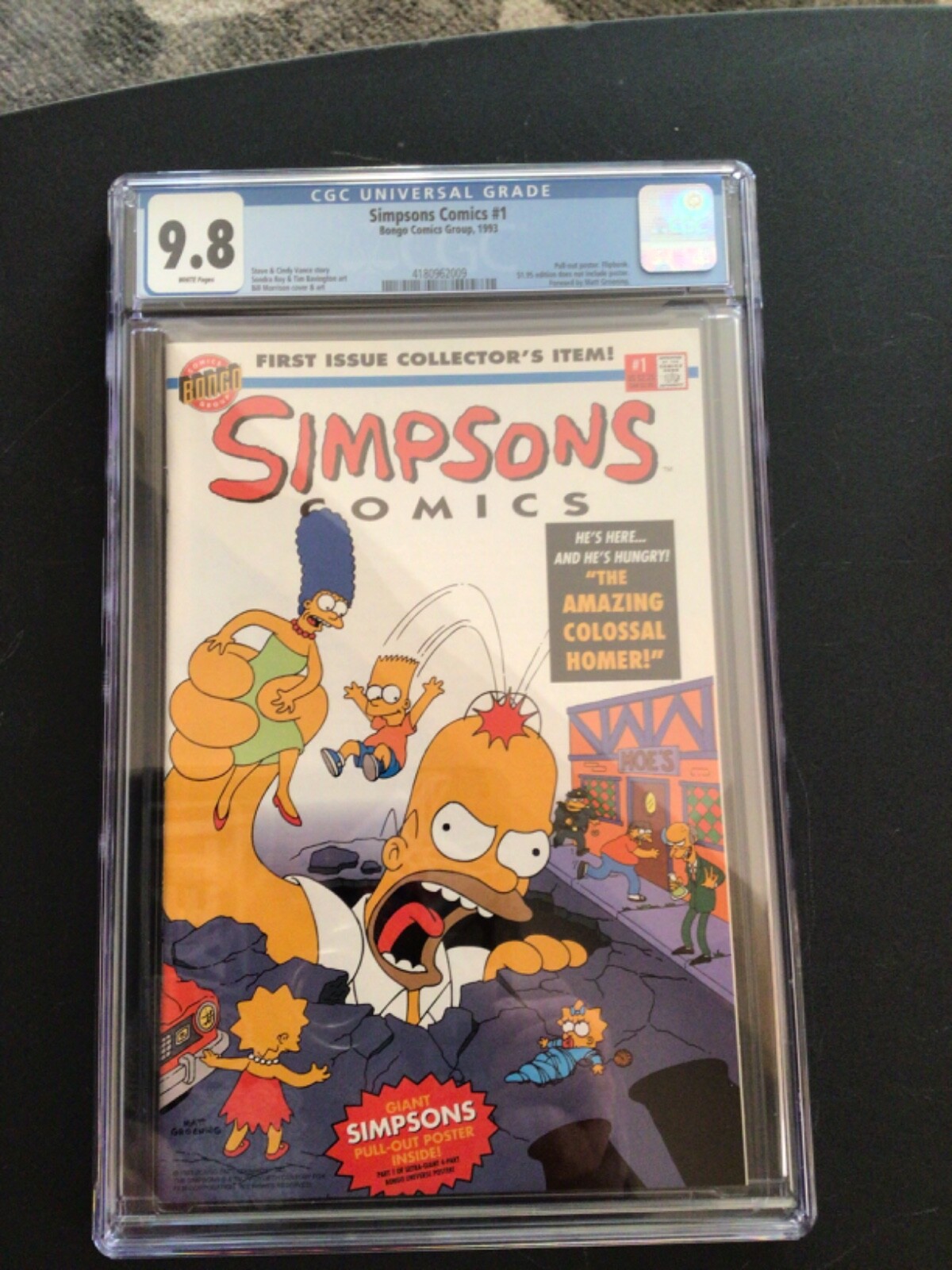 🔥Bongo comics Simpsons #1 cgc grade 9.8 Great book 1993🔥 | eBay