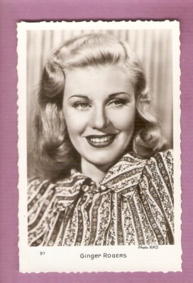 Ginger ROGERS carte postale NB vintage CINEMA Ed.Chantal . Ph.R.K.O. | eBay