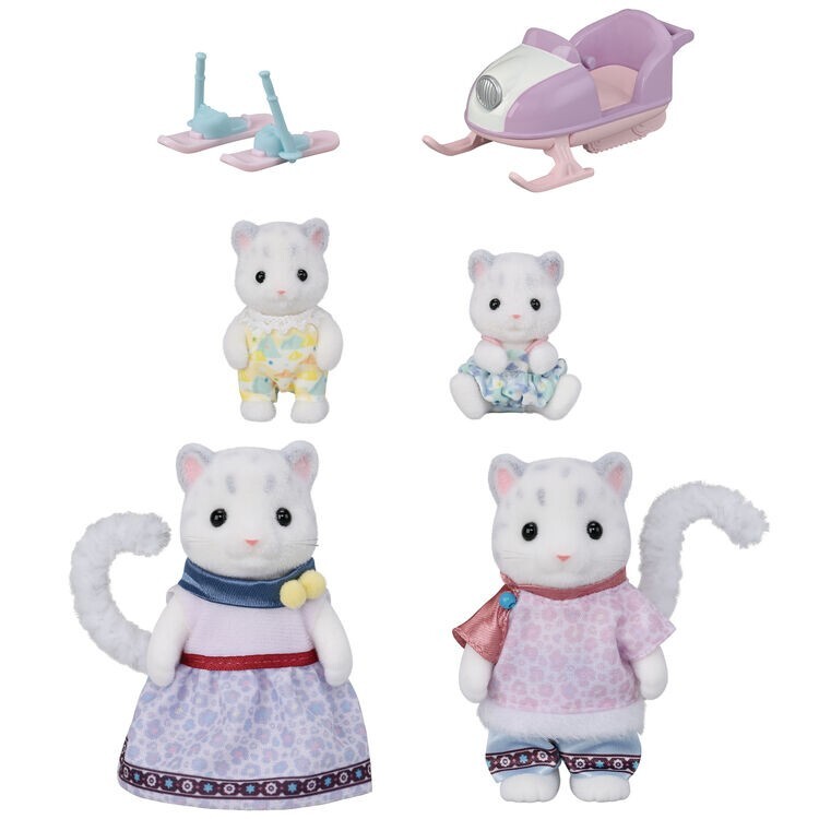 Calico Critters Snow Leopard Family - Sylvanian Families - From Japan ...
