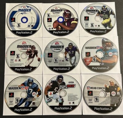 PS2 Game Lot - Madden , Sega Sports NFL , NFL Head Coach | eBay